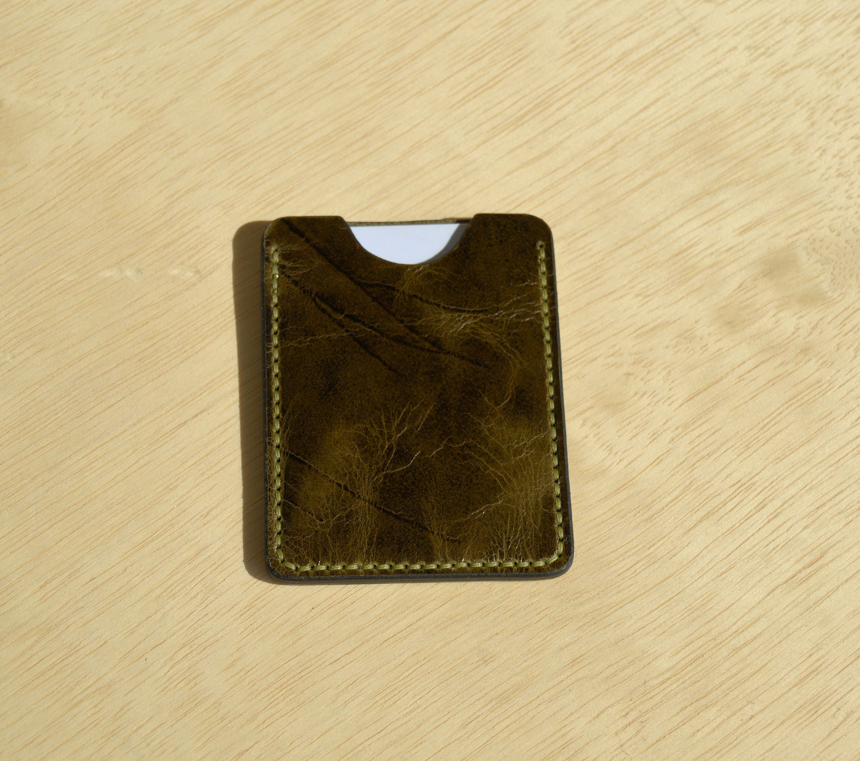 Mini Wallet Full Grain Genuine Leather 100% Handmade Minimalist Wallet ...