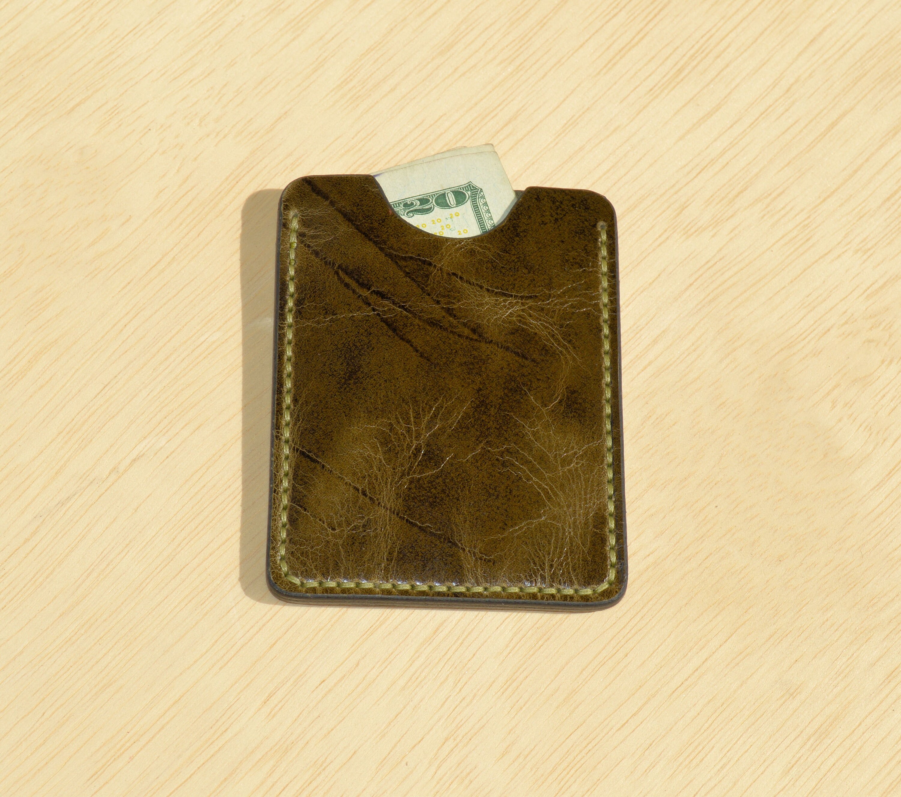 Mini Wallet Full Grain Genuine Leather 100% Handmade Minimalist Wallet ...