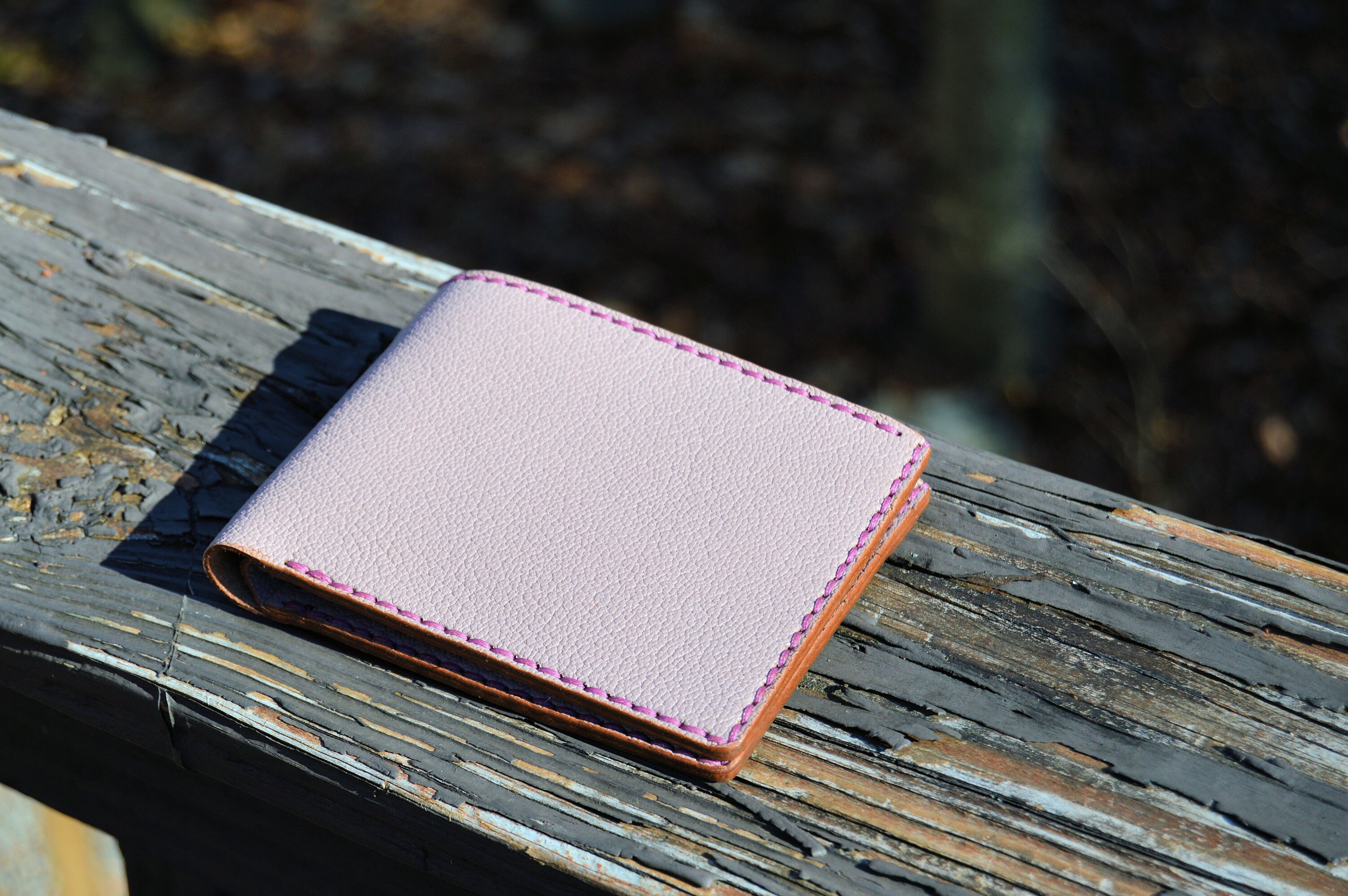 Bi-fold Wallet Genuine Leather Goatskin 100% Handmade Wallet for Men - Etsy