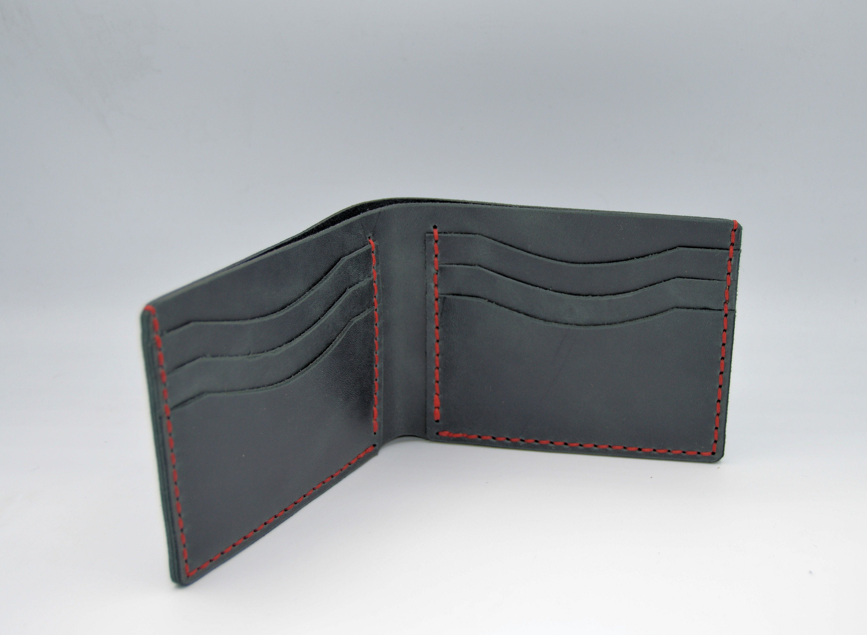 Bi-fold Wallet Genuine Leather Denver 100% Handmade Wallet for Men - Etsy
