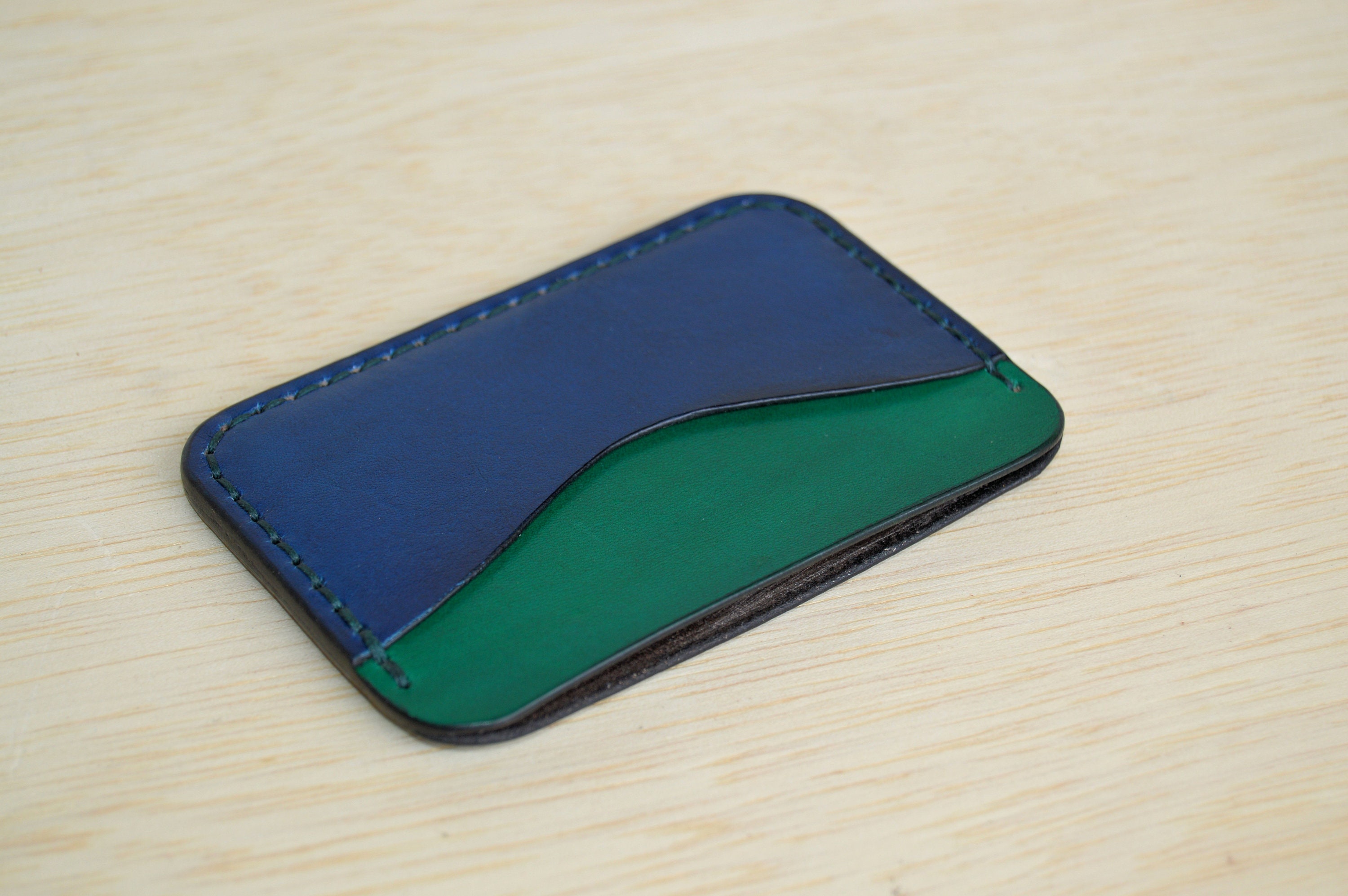 Mini Wallet Genuine Leather Veg Tan 100% Handmade Minimalist Wallet - Etsy