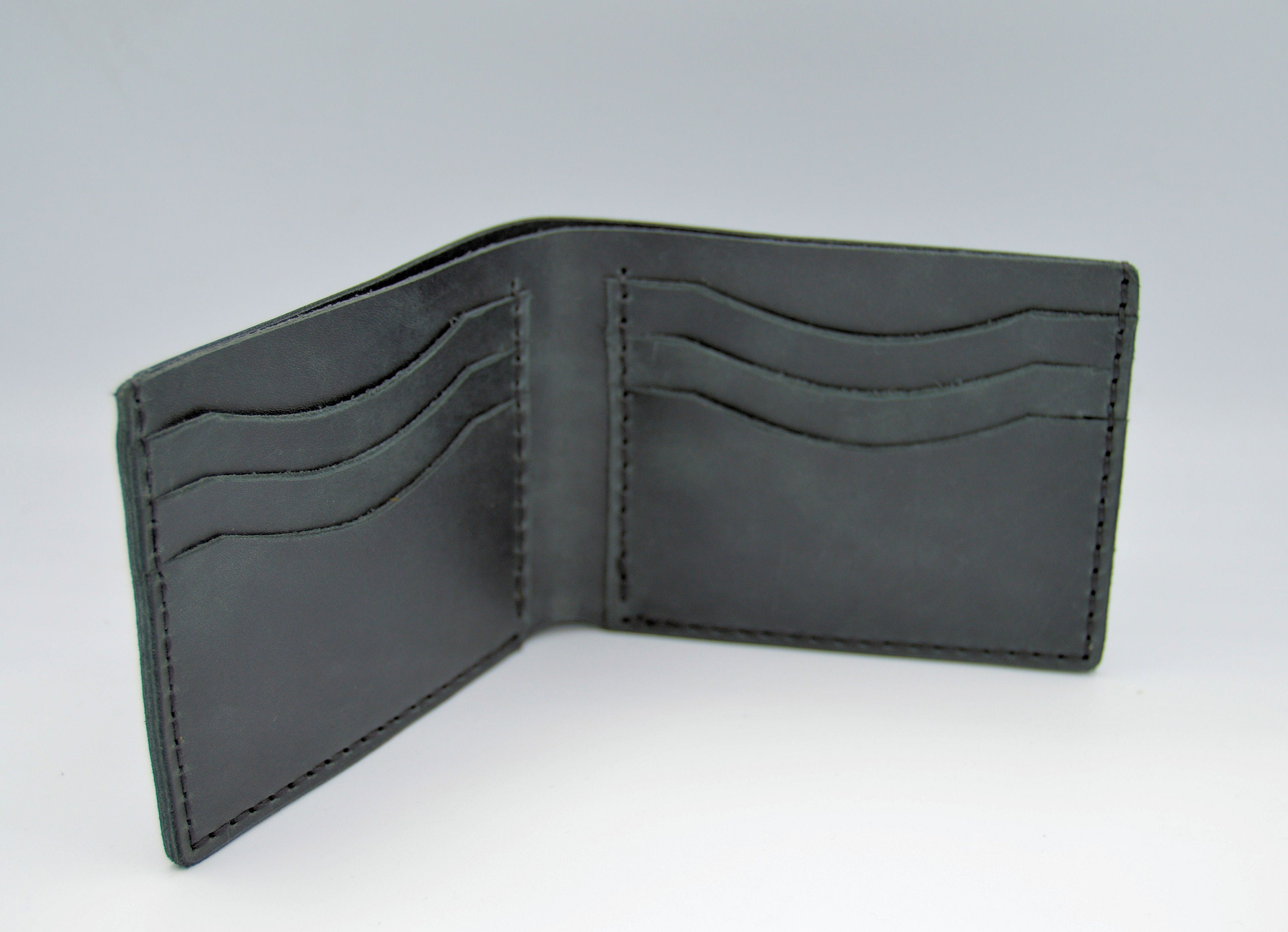Bi-fold Wallet Genuine Leather Denver 100% Handmade Wallet for Men - Etsy