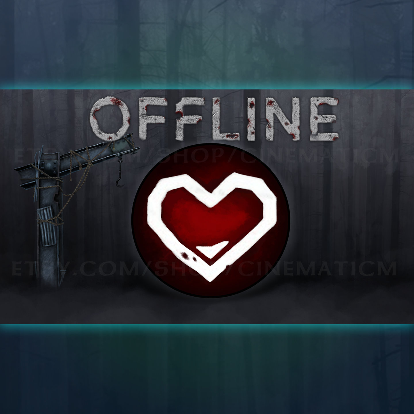 Dead by Daylight Overlay ANIMATED Twitch Stream Pack | Horror Twitch ...