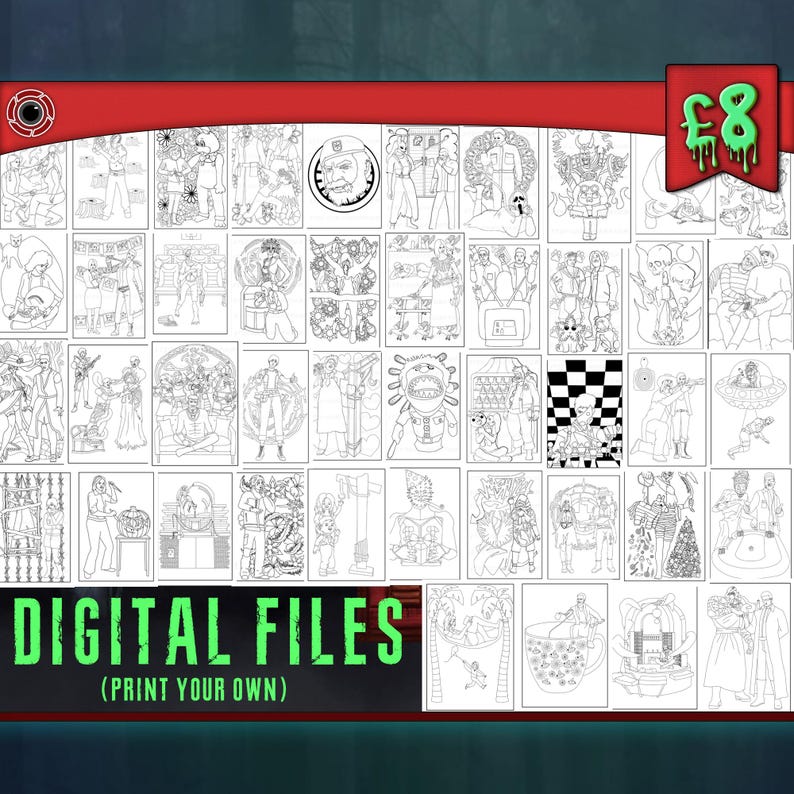 Dead by Daylight Inspired Coloring Book | 44 Pages | DBD Colouring Book ...
