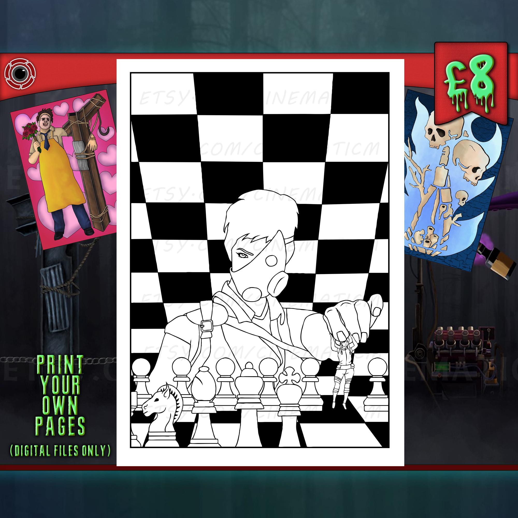 Dead by Daylight Inspired Coloring Book | 44 Pages | DBD Colouring Book ...