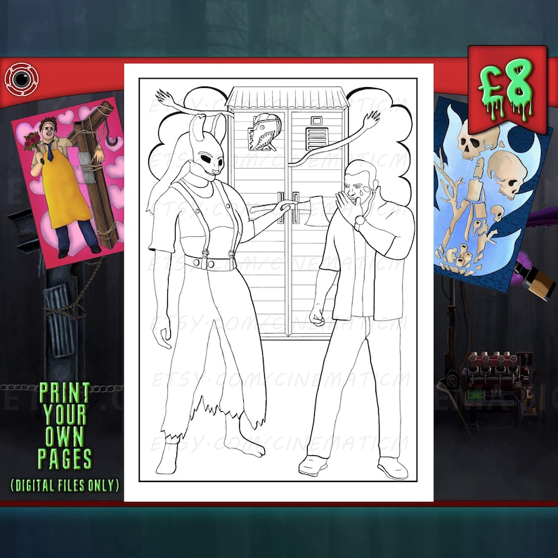 Dead by Daylight Inspired Coloring Book | 44 Pages | DBD Colouring Book ...