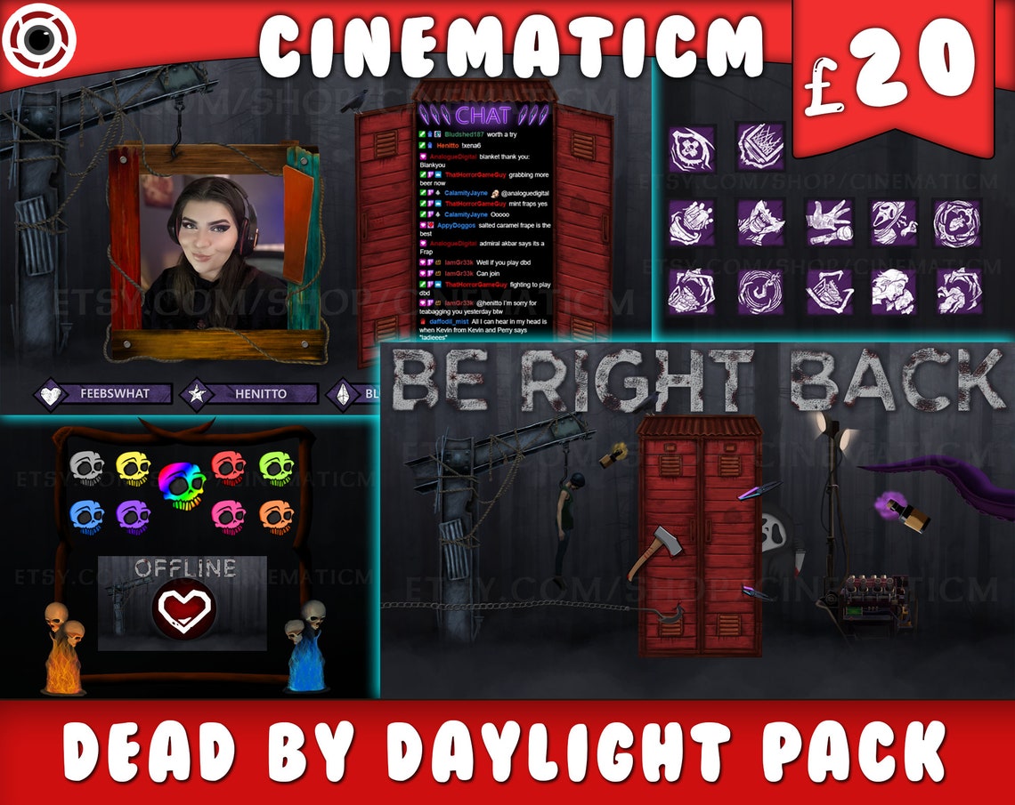 Dead by Daylight Overlay ANIMATED DBD Twitch Dbd Overlay - Etsy