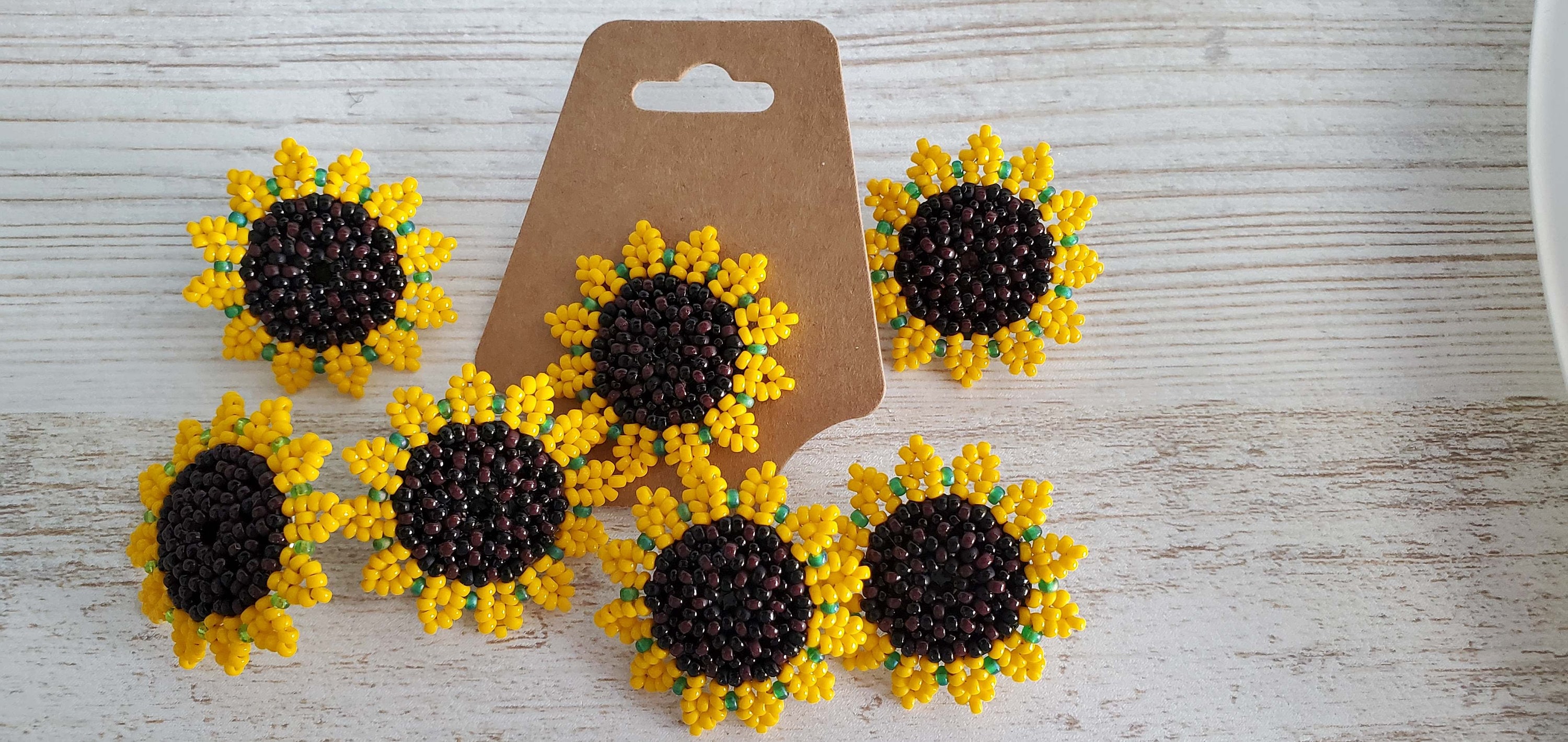 Sunflower Pin - Etsy