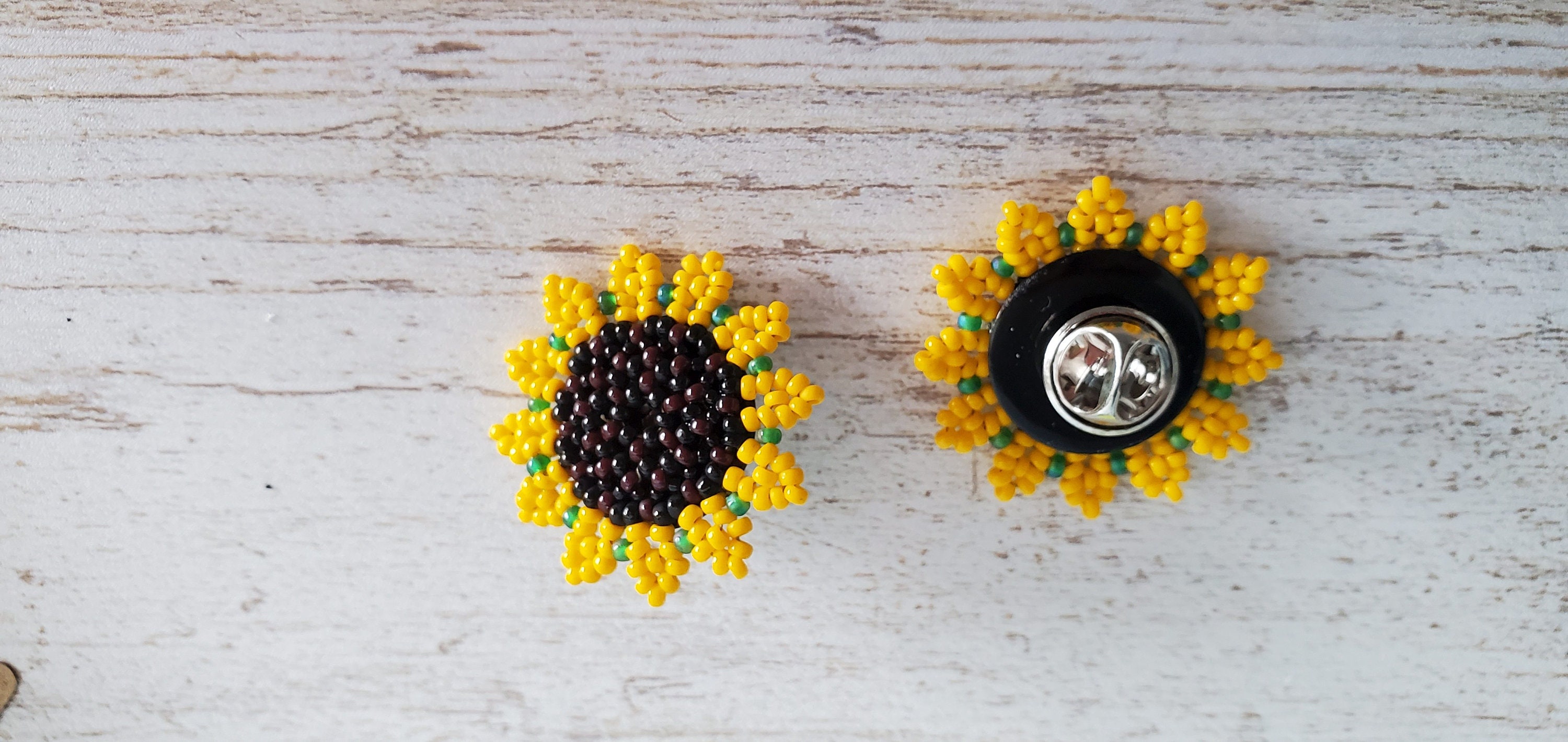 Sunflower Pin - Etsy