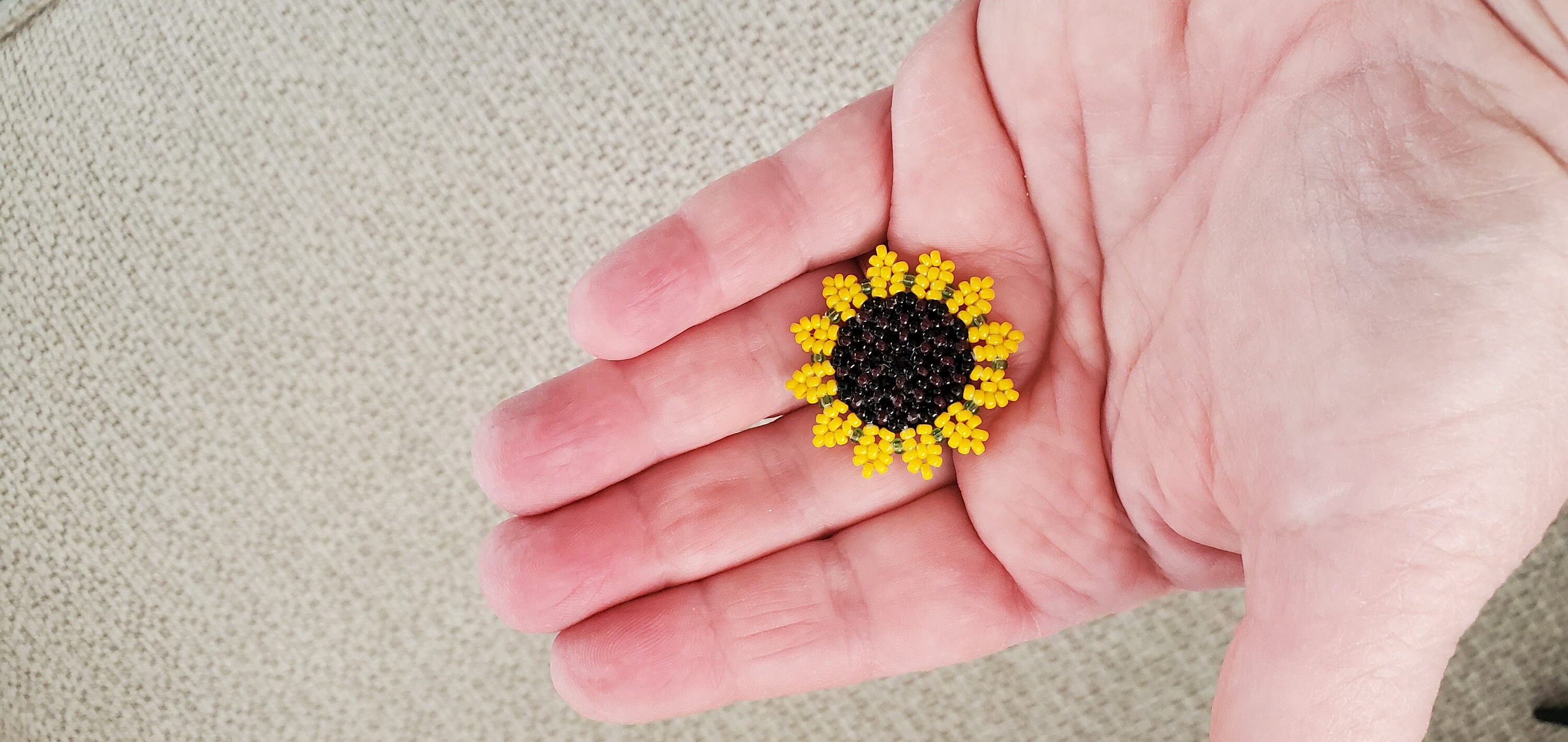 Sunflower Pin - Etsy