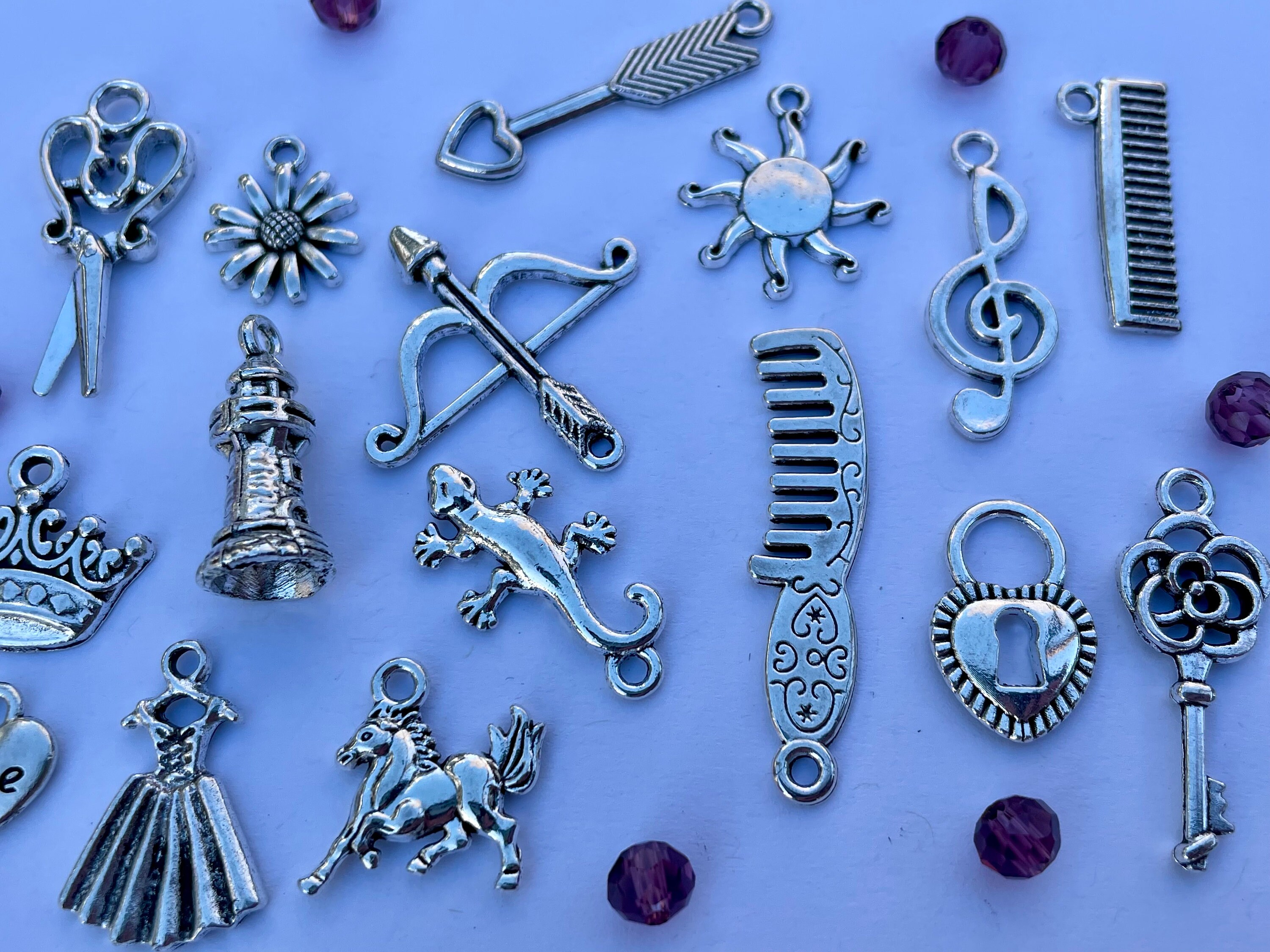 Tangled / Rapunzel Inspired Charm Set / Once Upon A Time Charms / Fairy ...