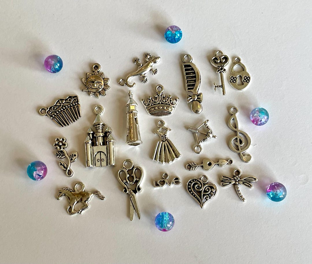 Tangled / Rapunzel Inspired Charm Set / Once Upon A Time Charms / Fairy ...