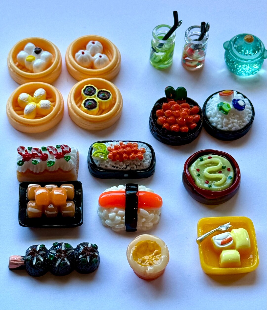 Miniature Asian Fusion Food / Miniature Dumplings / Asian Fusion Food ...