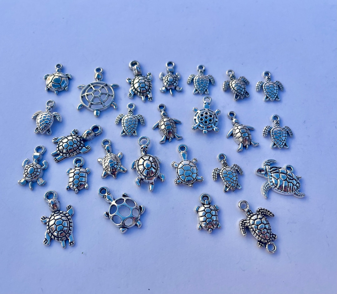 Sea Turtle Charms / Bulk Sea Turtle Charms / Silver Sea Turtle - Etsy