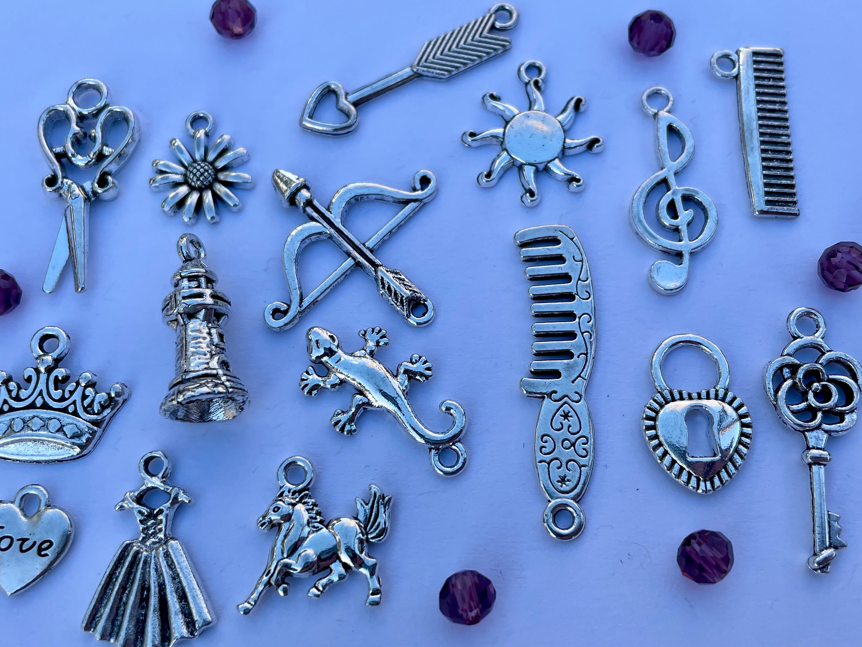 Tangled / Rapunzel Inspired Charm Set / Once Upon A Time Charms / Fairy ...