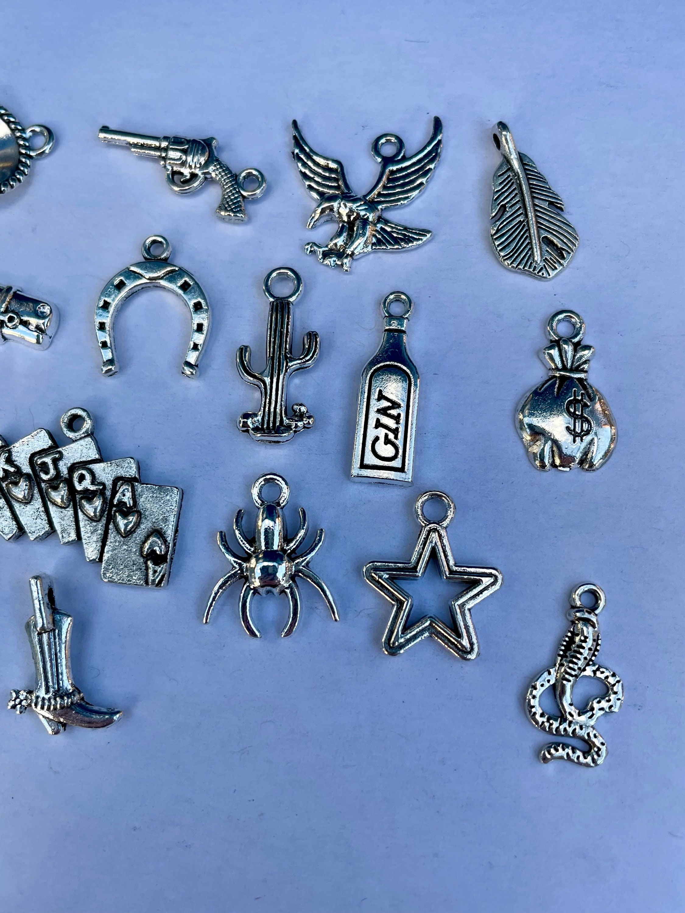 Cowboy / Western / Wild Wild West Inspired Charm Set / Silver Cowboy ...