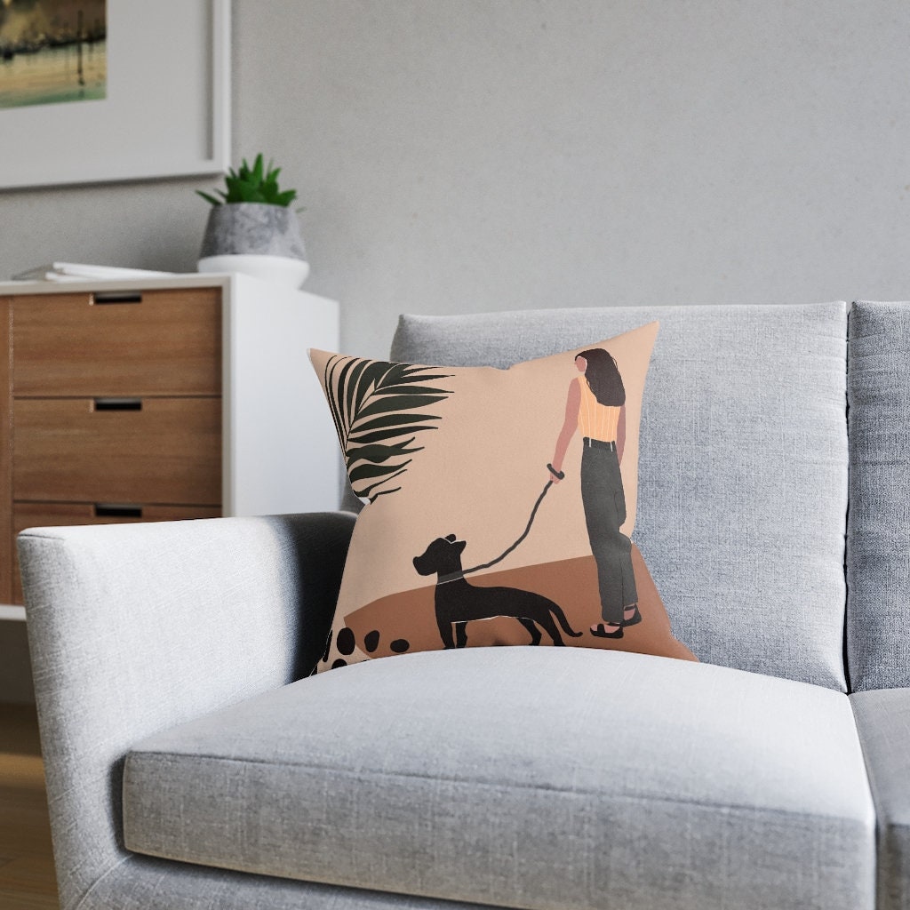 Square Pillow With Cover Different Two Sides Prints, 2 Sizes - Etsy