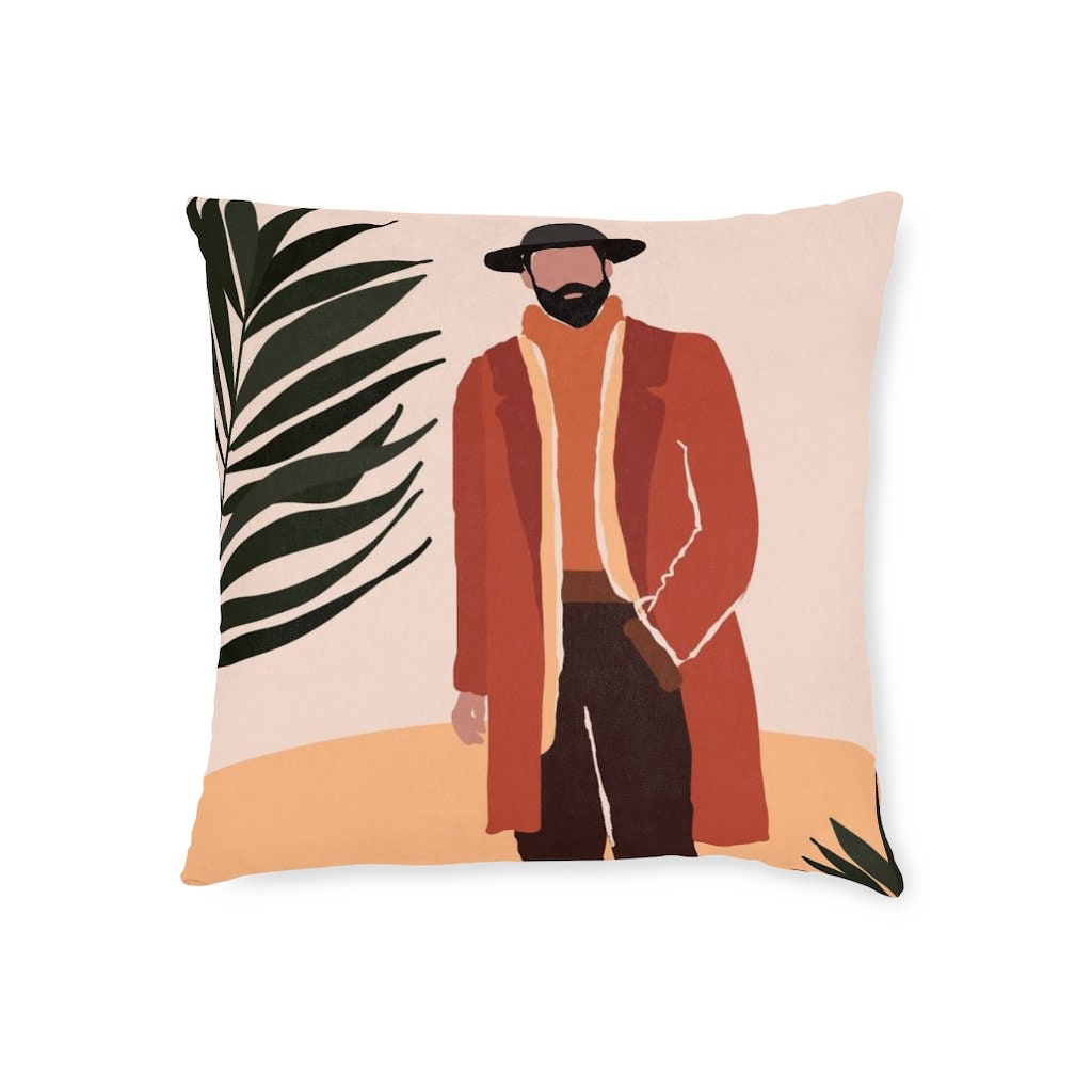 Square Pillow With Cover Different Two Sides Prints, 2 Sizes - Etsy
