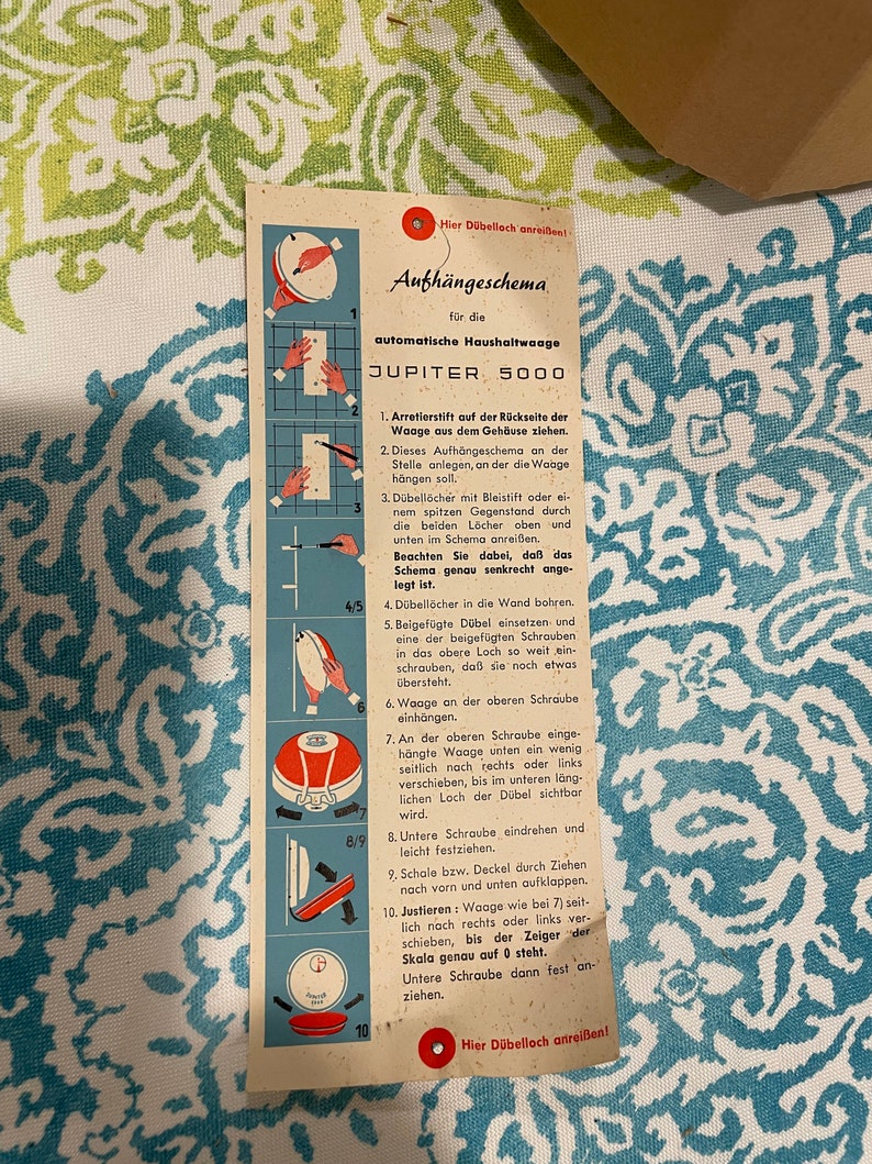 Jupiter 5000 Vintage Wall Scale, Germany - Etsy