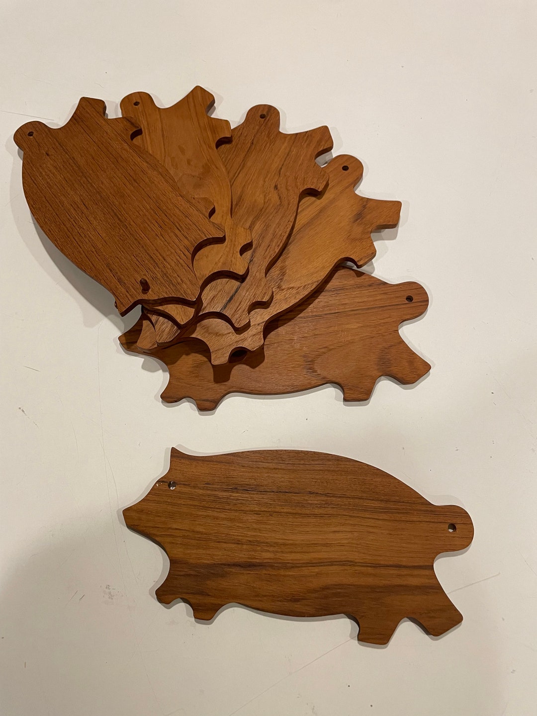 Very Cute Teak Cheese Platter Set - Etsy
