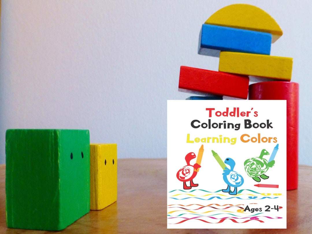 Identifying Colors and Teaching Toddlers How to Color - Etsy