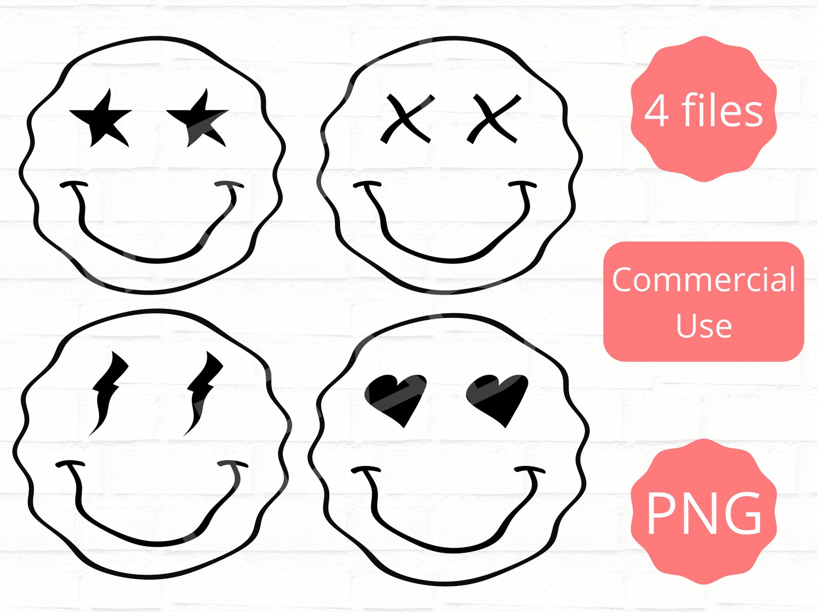 Smiley Face Png Warped Smiley Png Happy Face Png Melted - Etsy