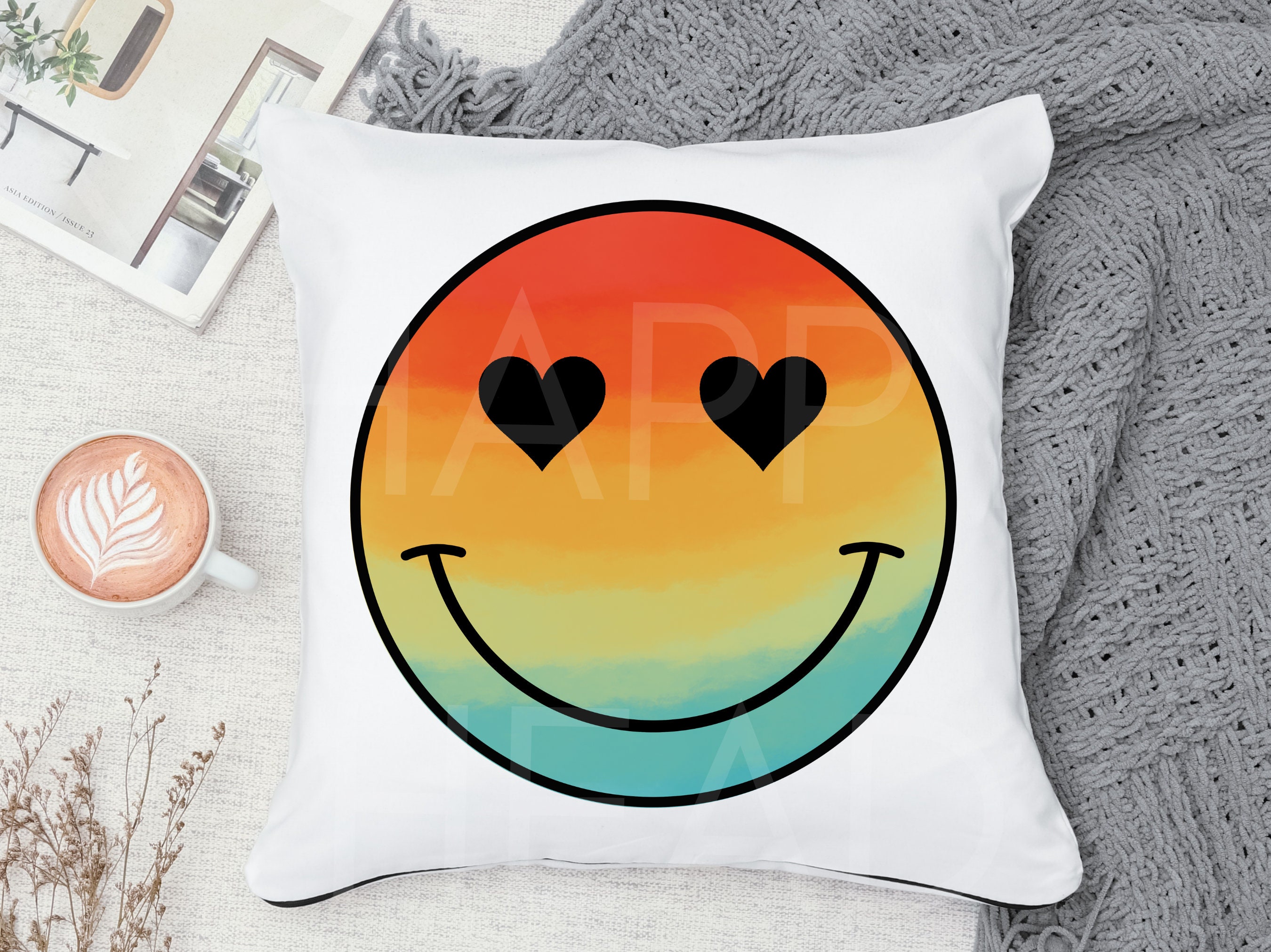 Rainbow Smiley Png Smiley Face Png Happy Face Png Emoji Clipart Retro ...