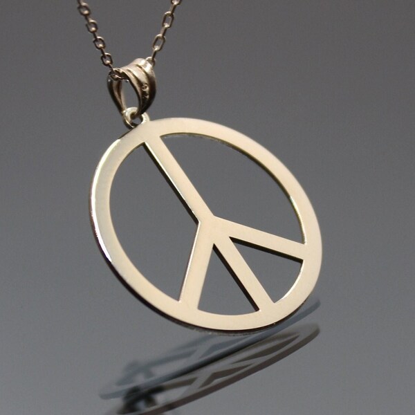 Silver Peace Symbol - Etsy
