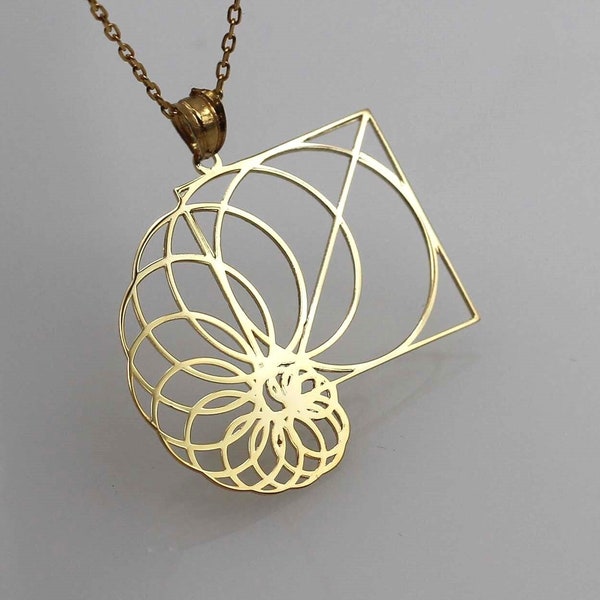 Fibonacci Pendant - Etsy