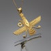 Faravahar Ahura Mazda 14k 18k Solid Gold Necklace Gold - Etsy