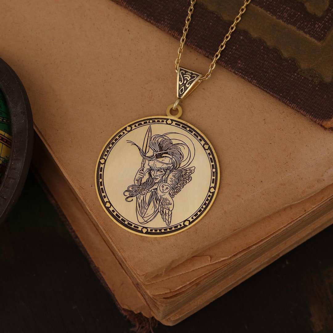 Athena Greek Goddess 925 Sterling Silver Pendant -mythology - Greek ...