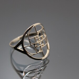 Fibonacci Ring 925 Sterling Silver Silver in Fibonacci Ring Sacred ...