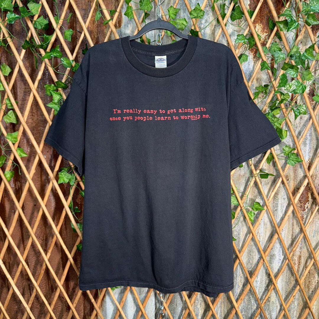Vintage Y2K Learn to Worship Me Quote 2000s Funny Parody Tee - Etsy