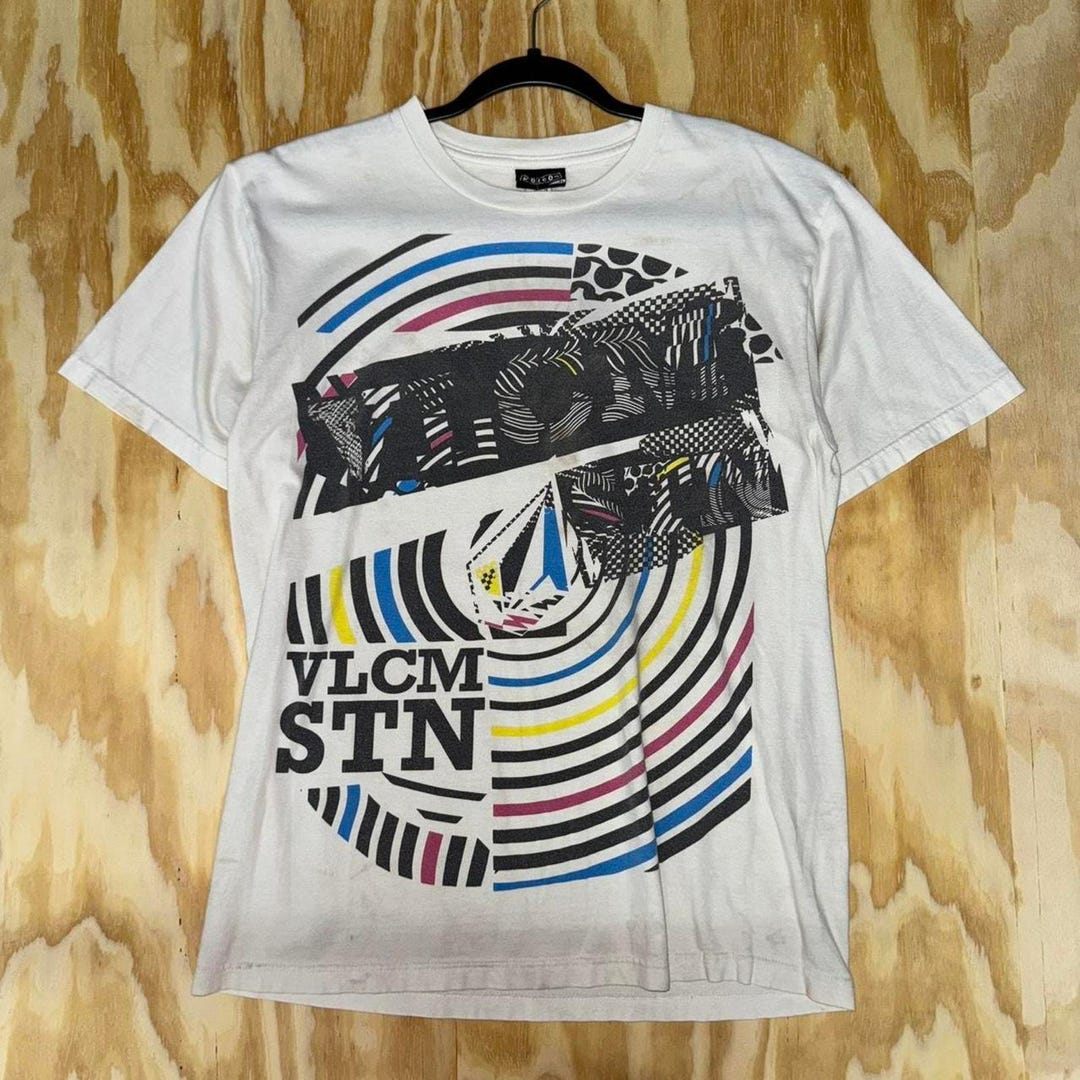 Vintage Y2k Volcom Stone 2000s Surf Skate Trippy Aop T-shirt - Etsy