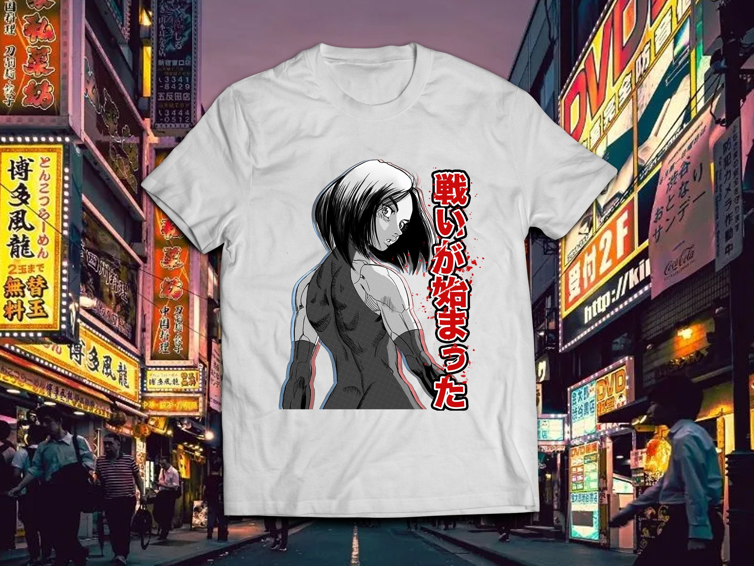 Vintage Style Alita Battle Angel Art Tee - Etsy