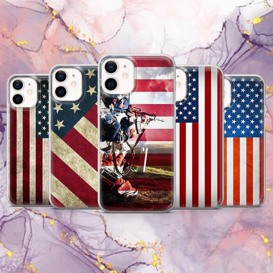 American Flag Phone Case Military Patriotic Cover Fit for iPhone 13 Pro ...