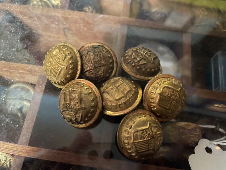 7 Post Civil War New York Buttons - Etsy