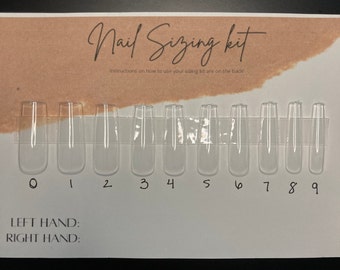 Nail Sizing Kit Png - Etsy