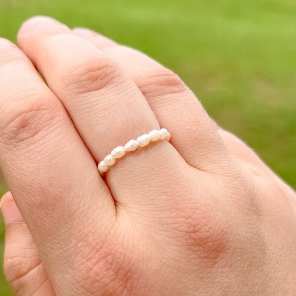 Seed Pearl Ring - Etsy
