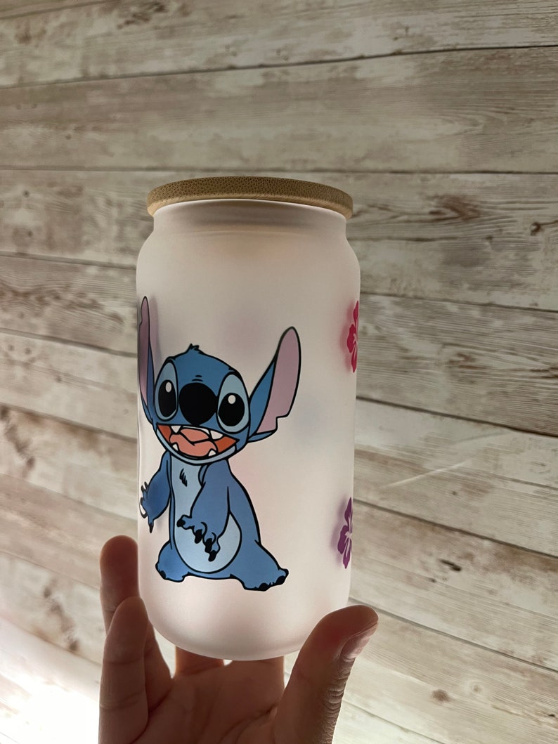 Stitch Glass Cup - Etsy
