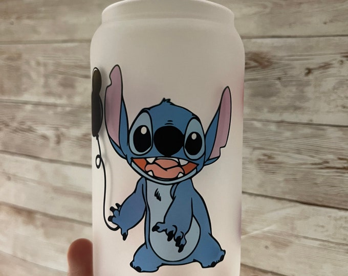 Stitch Glass Cup - Etsy