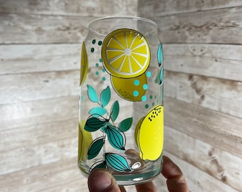 Lemon Glass Cup - Etsy