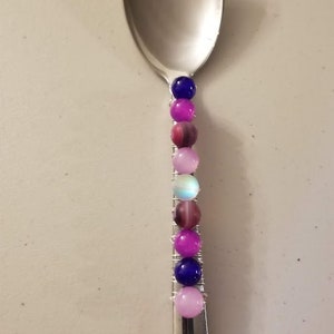 10 1/4" Large Beaded Serving Spoon, Large Wired Serving Spoon With ...