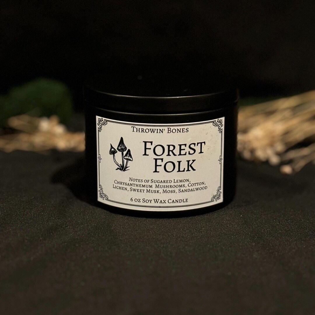 Forest Folk | Handmade Soy Candle | Mushroom + Moss Scent - Etsy