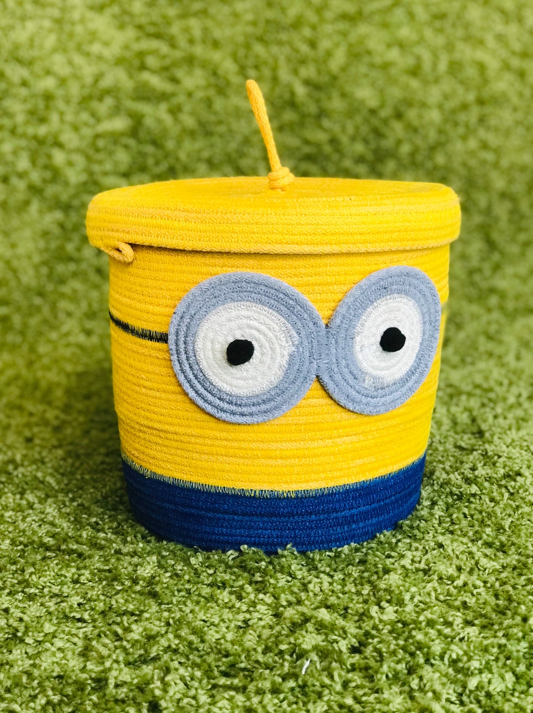 Minion Themed Handmade Basket: Ideal for Partiesfun Storage - Etsy