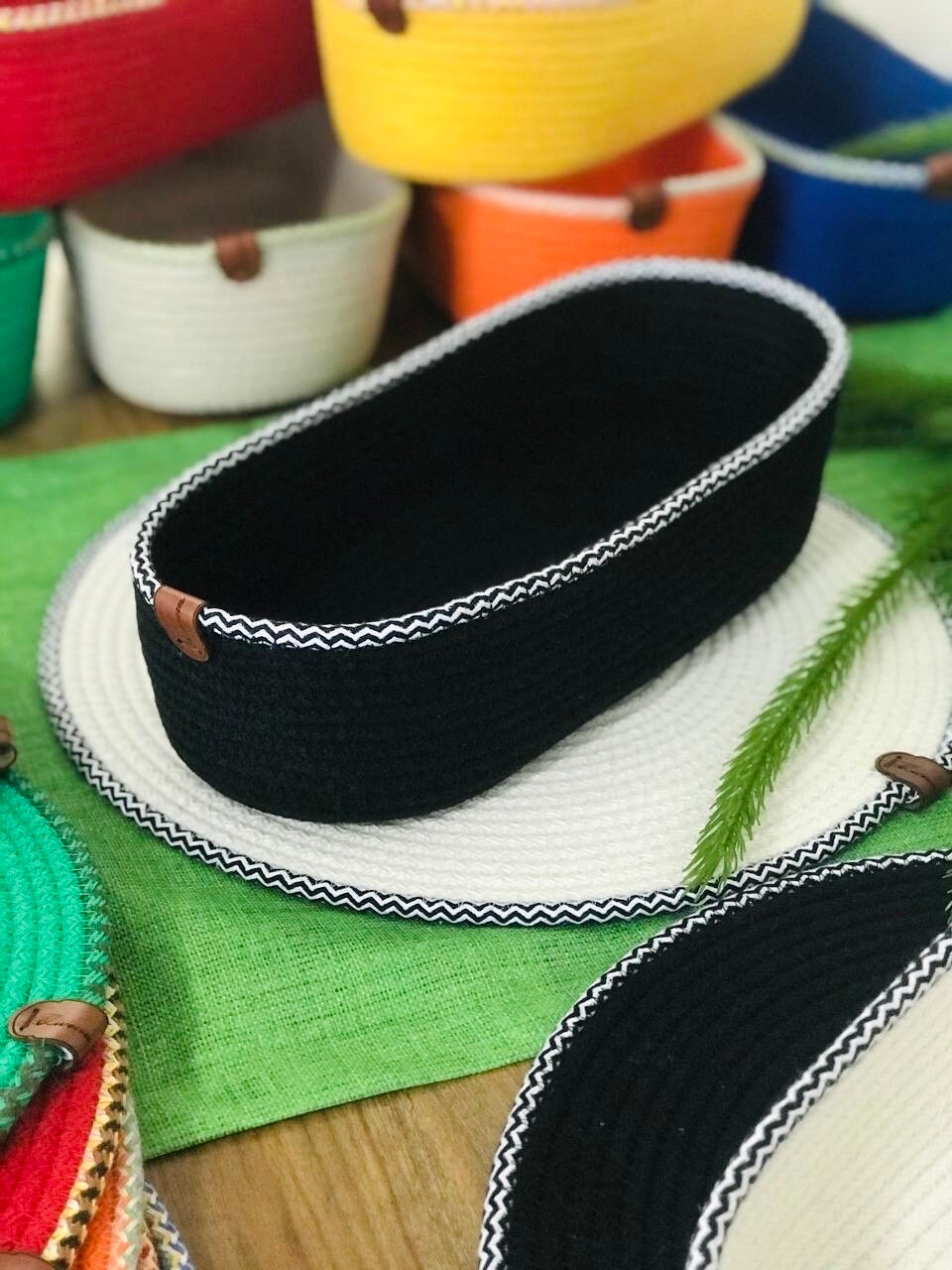 Handmade Baskets and Services, Rope Baskets, Cotton Rope Storage Basket ...