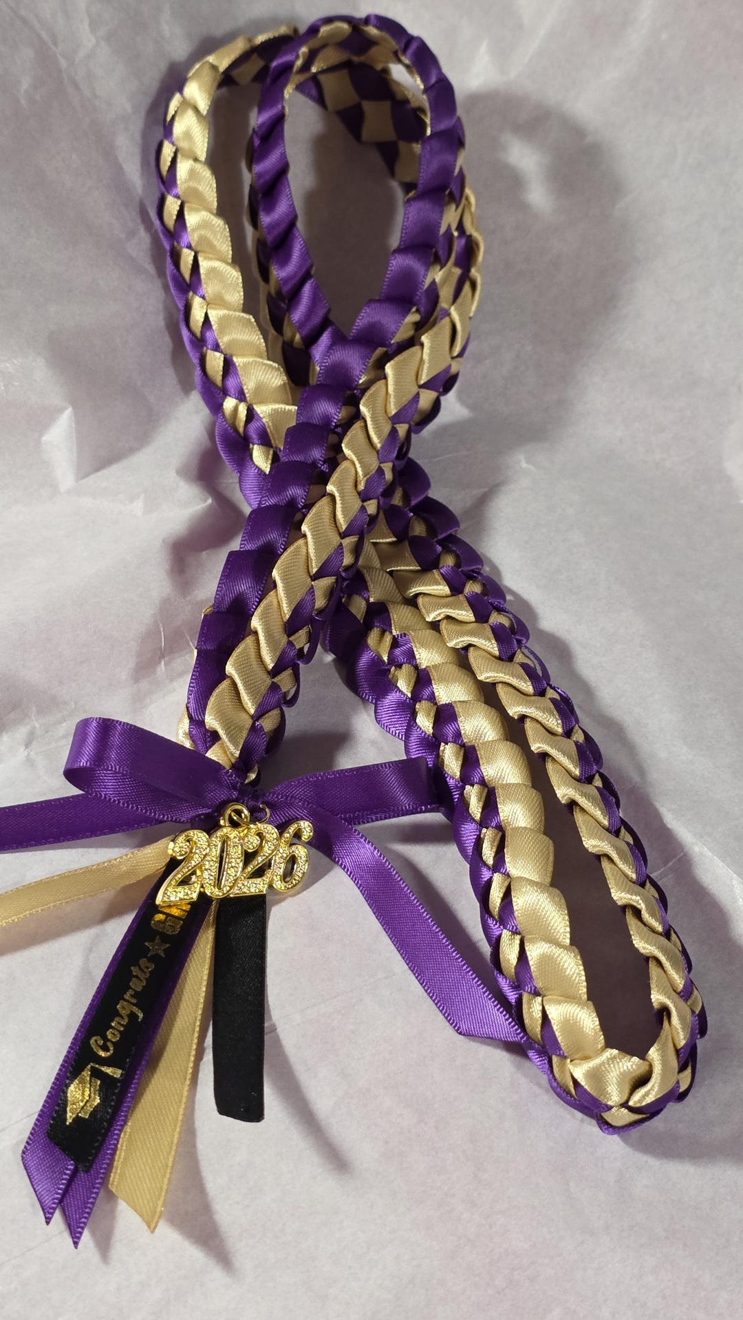 2026 Handmade Graduation/celebration Braided Leis in 1 or 2 Colors-your ...