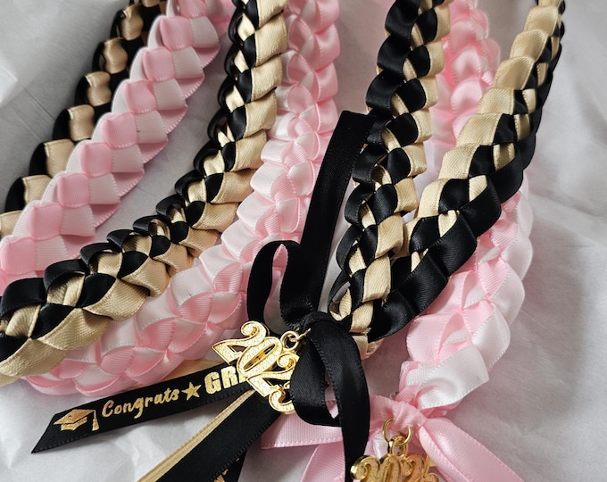 2025 Handmade Graduation/celebration Braided Leis in 1 or 2 Colors-your ...