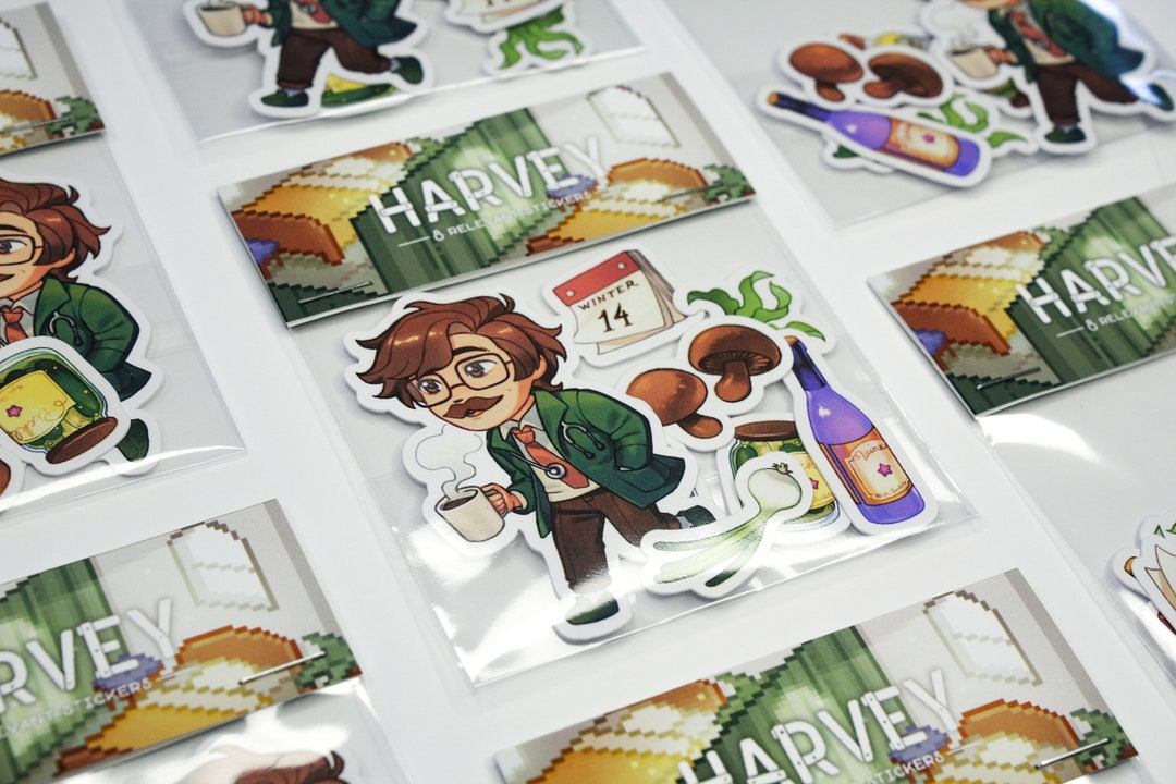 Harvey Sticker Pack | Stardew Valley - Etsy