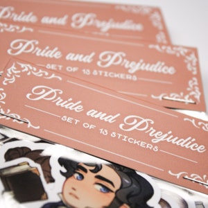 Pride and Prejudice Sticker Pack - Etsy